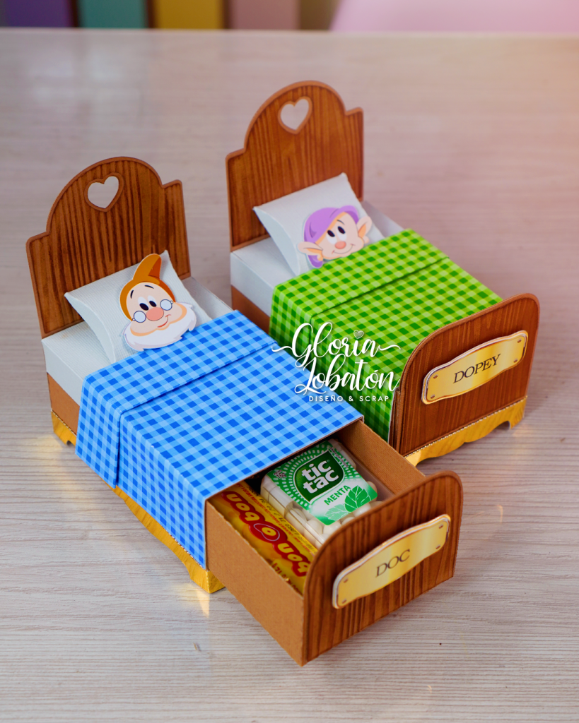 CAMAS CAJA 7 ENANITOS – (BLANCA NIEVES) – Gloria Lobatón Archivos