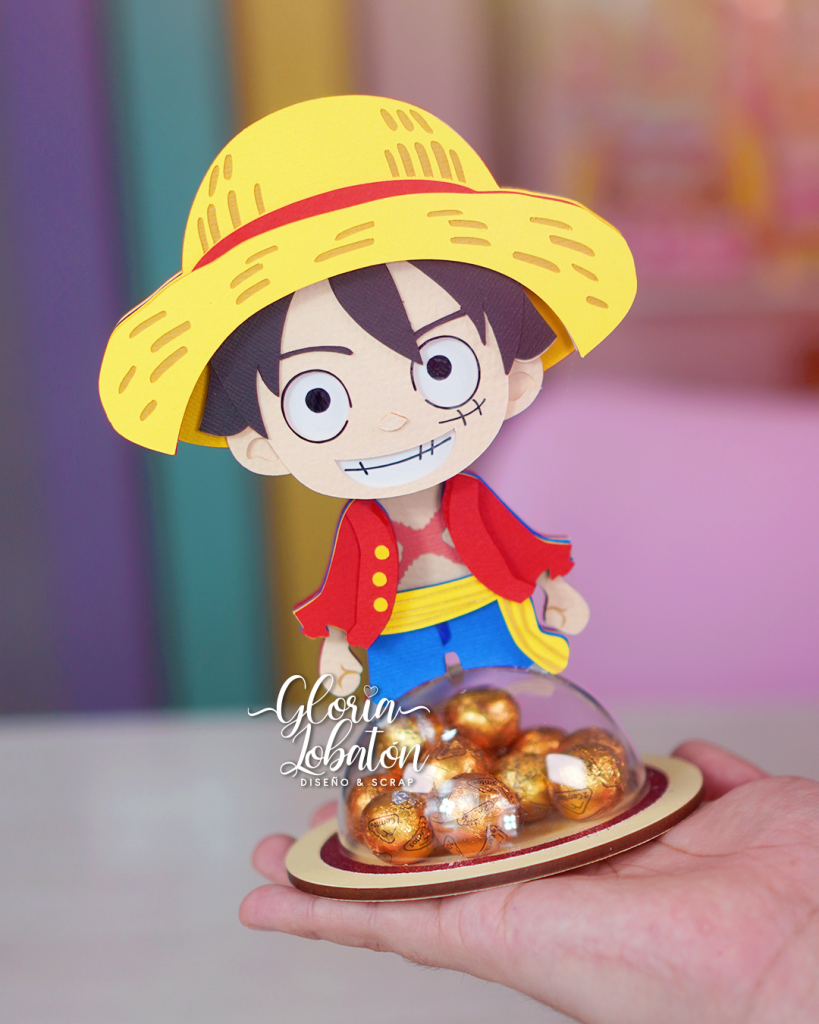GOLOSINERO – LUFFY ONE PIECE / CAPAS DE CARTULINA – Gloria Lobatón Archivos