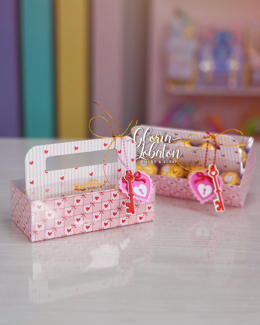 CAJA PORTA CHOCOLATES FERRERO – SAN VALENTIN – Gloria Lobatón Archivos